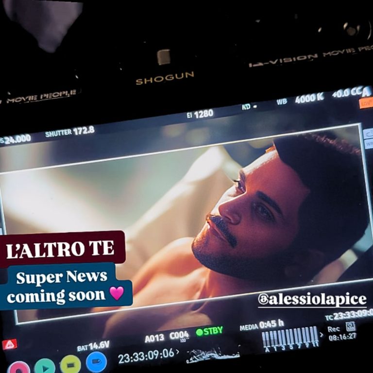 Alessio Lapice in "L'altro te": foto 'infuocata' dal set, un'emozione ...